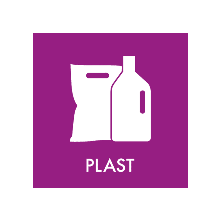 NRW pictogram: plastic - For easy waste separation - Nordisk Microfiber